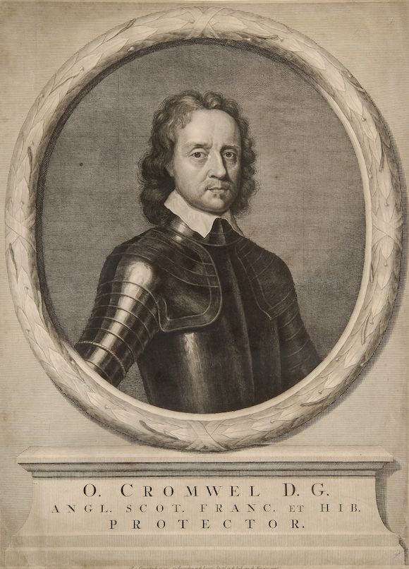 Bonhams : Pieter van Gunst (c.1667-1724) Oliver Cromwell image 54.4 x ...