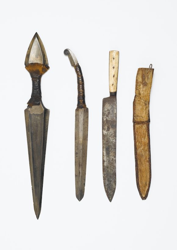 Bonhams : A Tlingit iron knife 46cm.