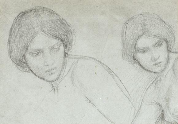 Bonhams : John William Waterhouse, R.A. (British, 1849-1917) Study of ...