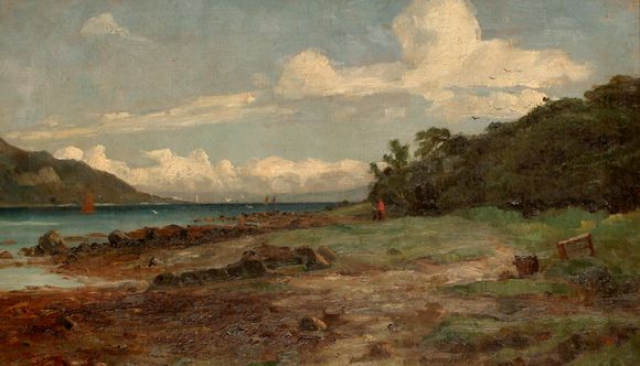 Bonhams : Andrew Hislop (British, 1887-1954) Watching the boats.