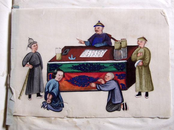 Bonhams : 19th century Chinese School Execution and other scenes, on ...