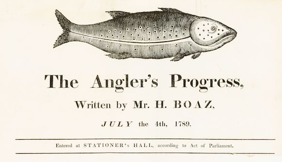 Bonhams : BOAZ (HERMAN) The Angler's Progress, Written by Mr. H. Boaz ...