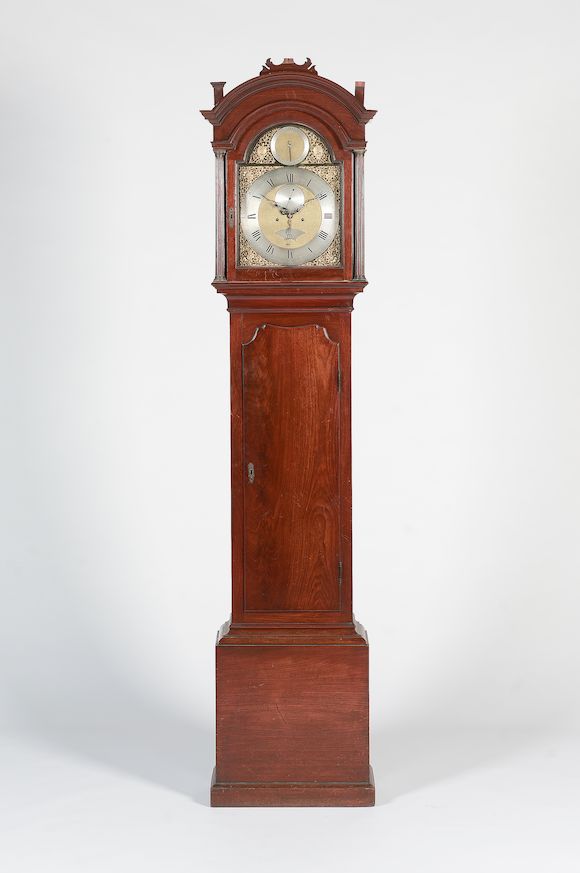 Bonhams : A good late 18th century mahogany longcase clock with ...