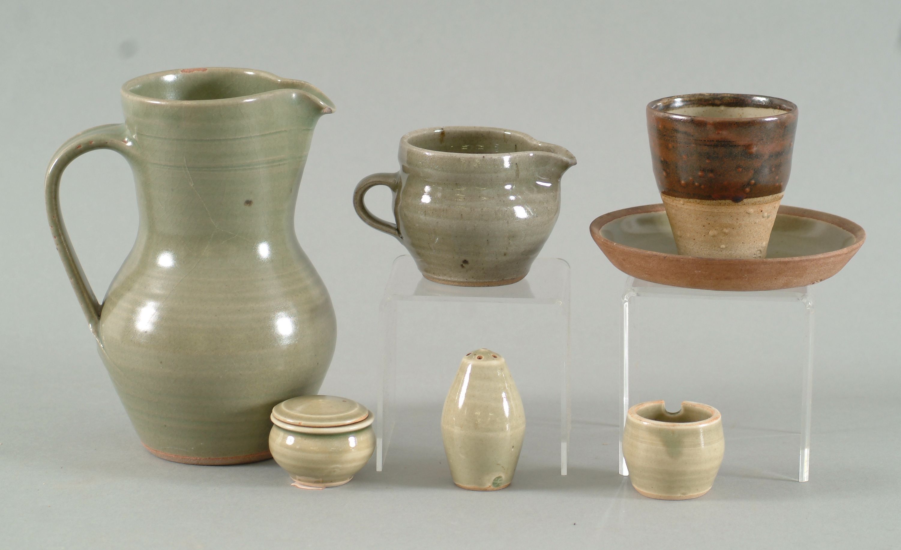 Leach Pottery; a large stoneware wave - auctions & price archive