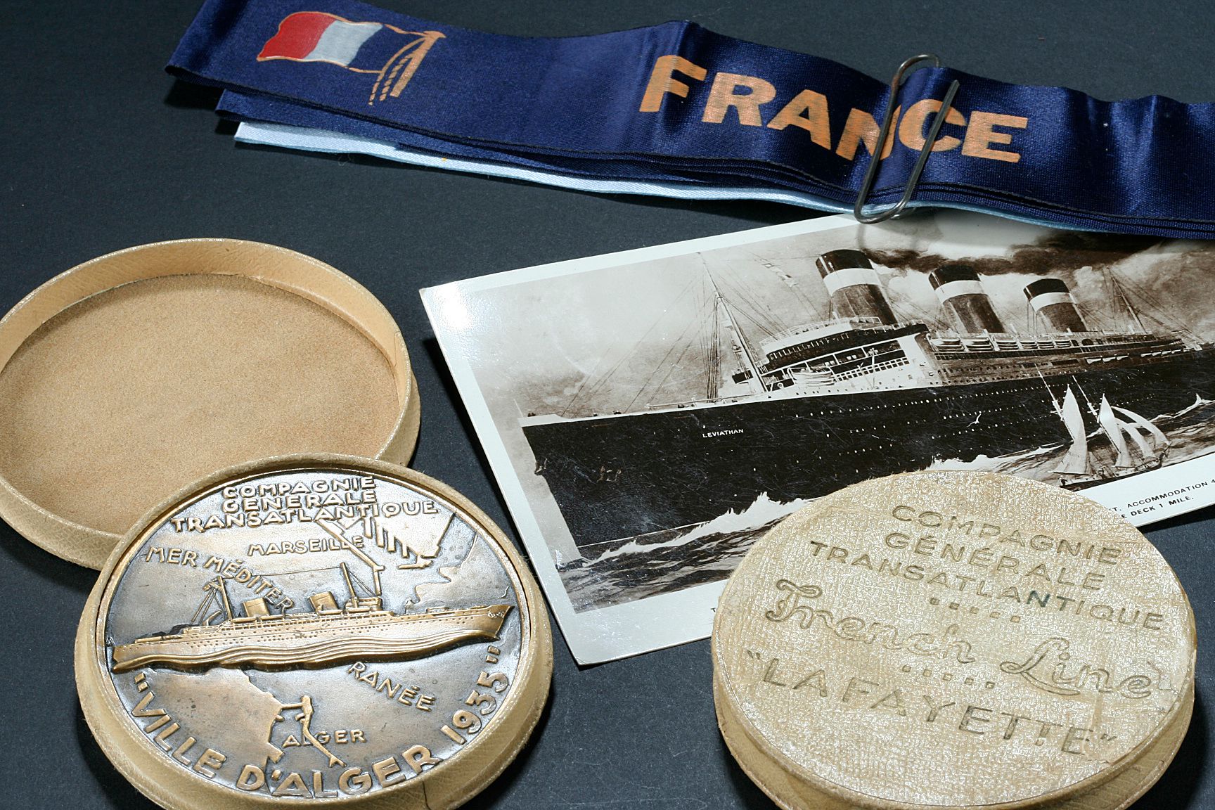 Two French bronze commemorative - auctions & price archive