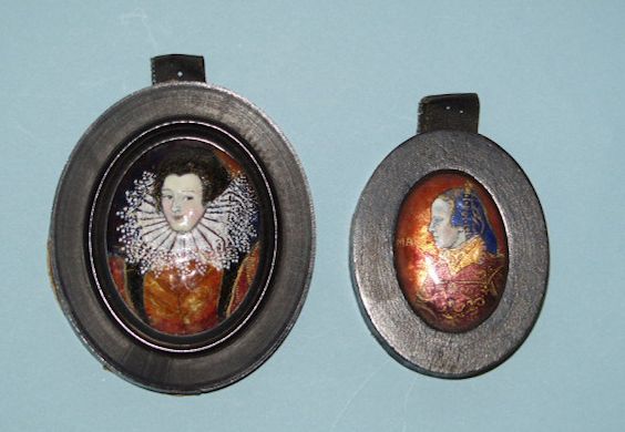 Bonhams : A 20th century oval enamel portrait miniature of Queen ...