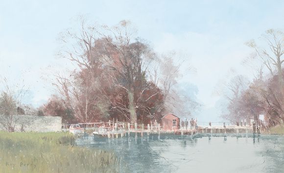 Bonhams : Roy Perry (1935-1993) Shiplake Lock,