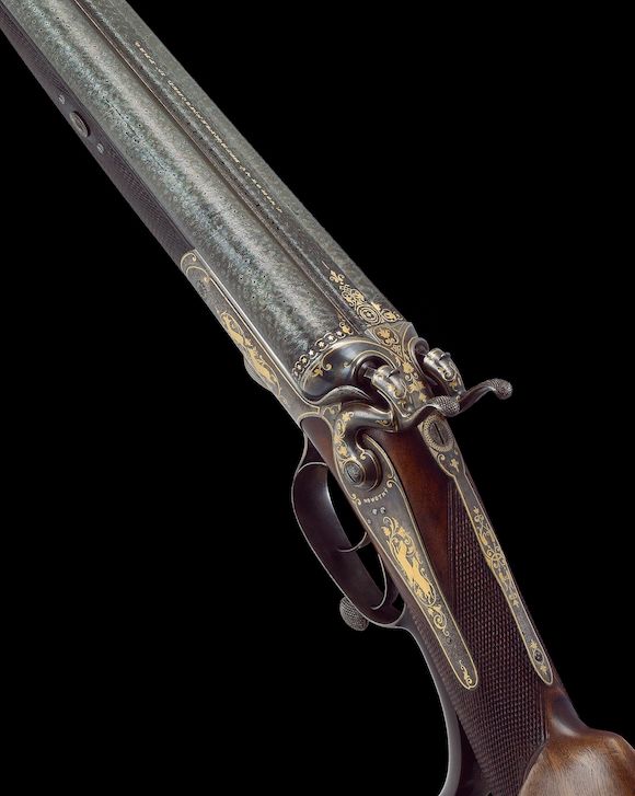 Bonhams : A fine and ornate 12-bore hammer gun by J. Nowotny (Prague ...