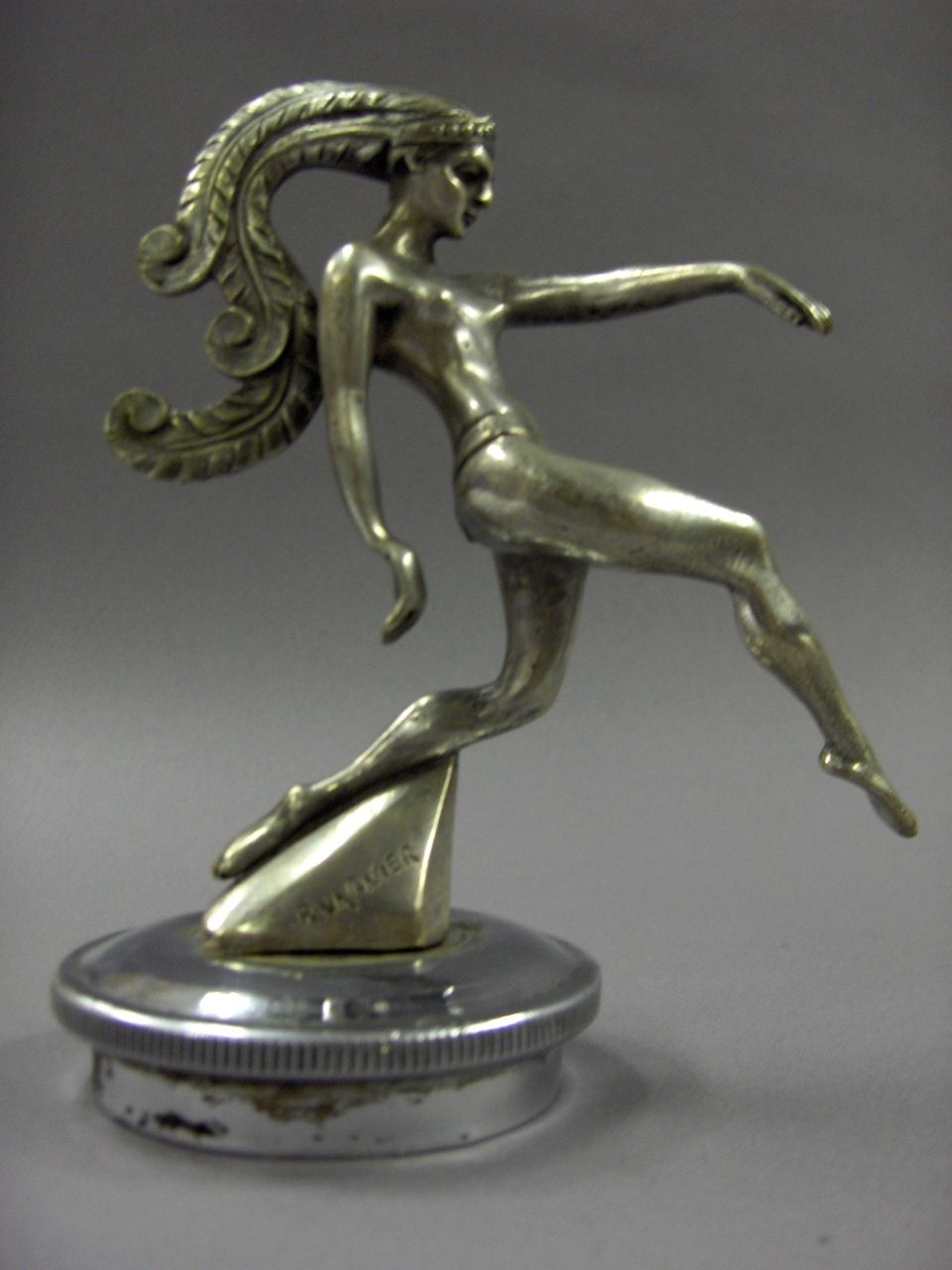Bonhams Cars : An exotic dancing girl mascot by R. Varnier, 1920s,