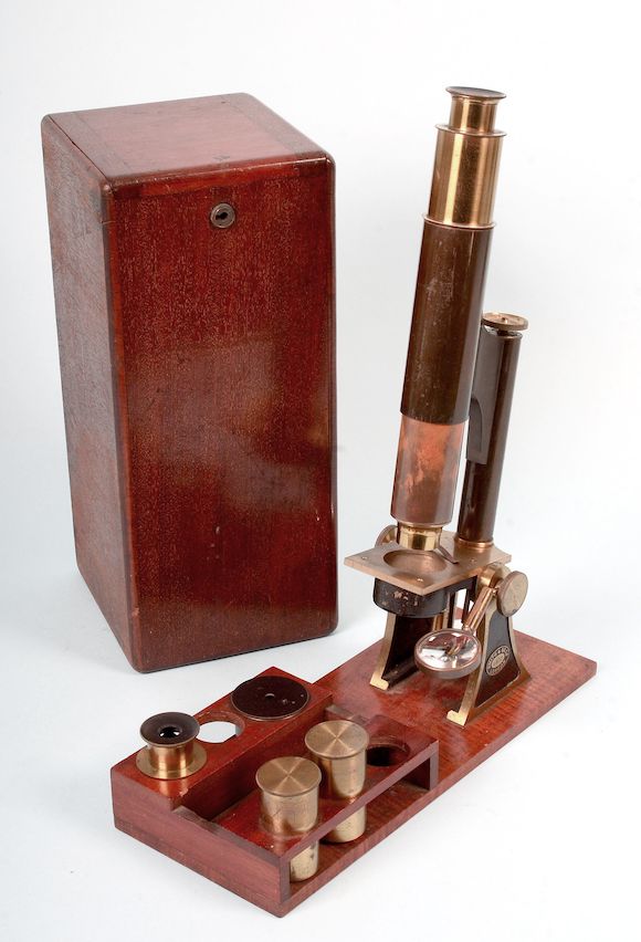 Bonhams : A 19th Century brass folding microscopeSmith & Beck, 2107, London