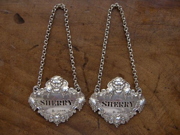 Bonhams : A pair of Victorian Sherry labels By Robert Garrard II ...