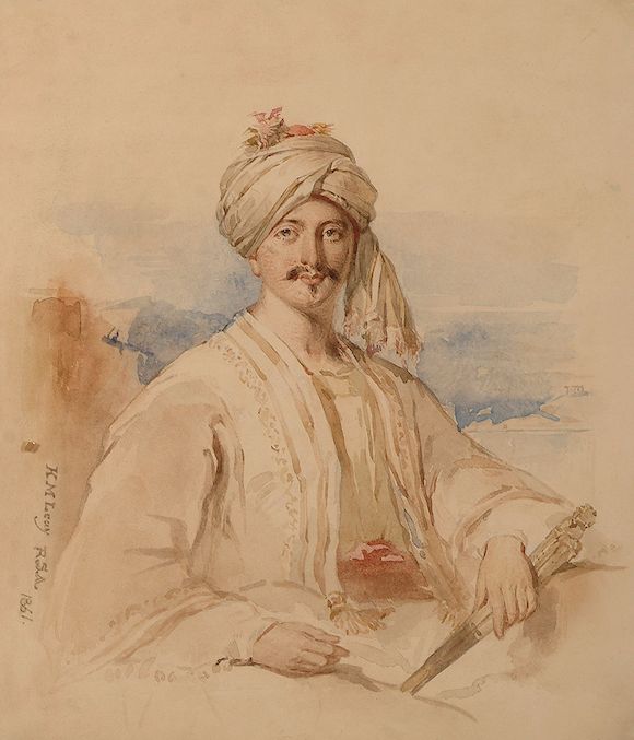 Bonhams : Kenneth Macleay (British, 1802-1878) Portrait of a gentleman ...