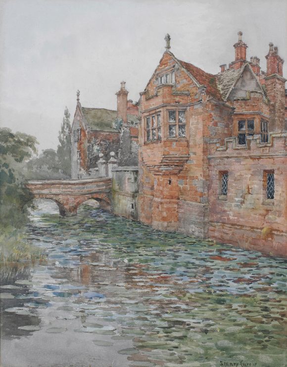 Bonhams : Sidney Currie (fl. 1892-1930) British 'New Hall - Sutton ...