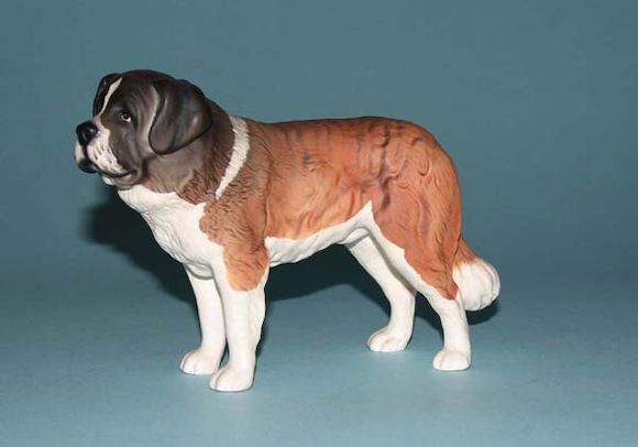 Bonhams : A Beswick model of a St Bernard 'Corna Garth Stroller' 2221,