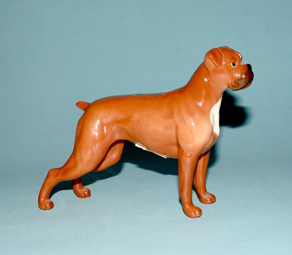 Bonhams : A Beswick model of a Boxer 'Blue Mountain Greta' 1202,