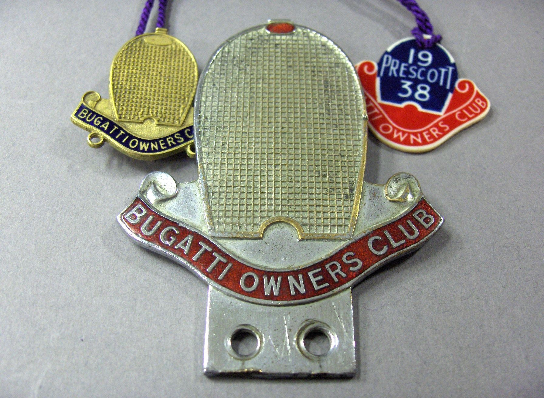 Bonhams Cars : Bugatti Owners Club - A pre-war members car club badge,