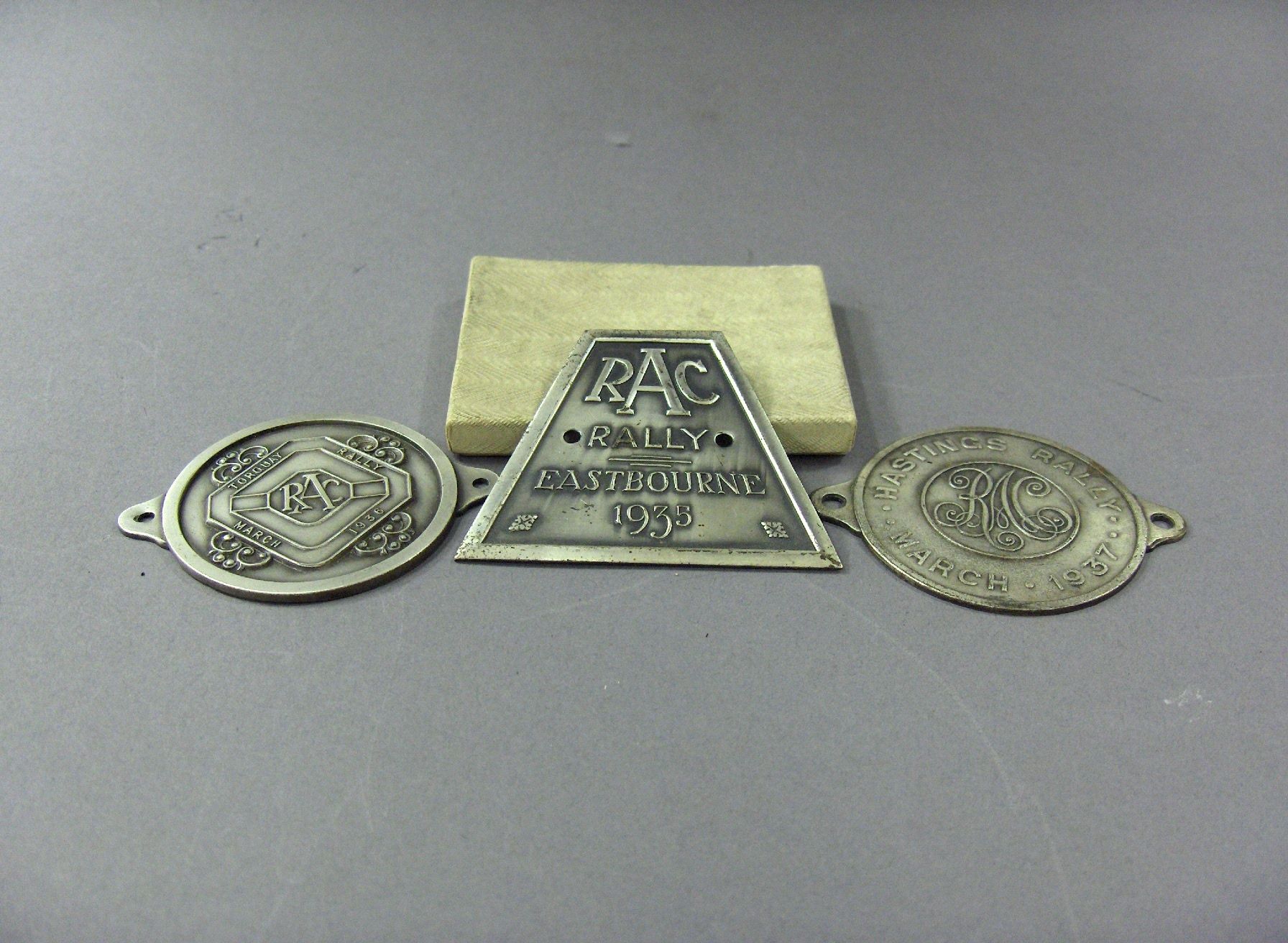 Bonhams Cars : Three RAC Rally drivers Plaques,