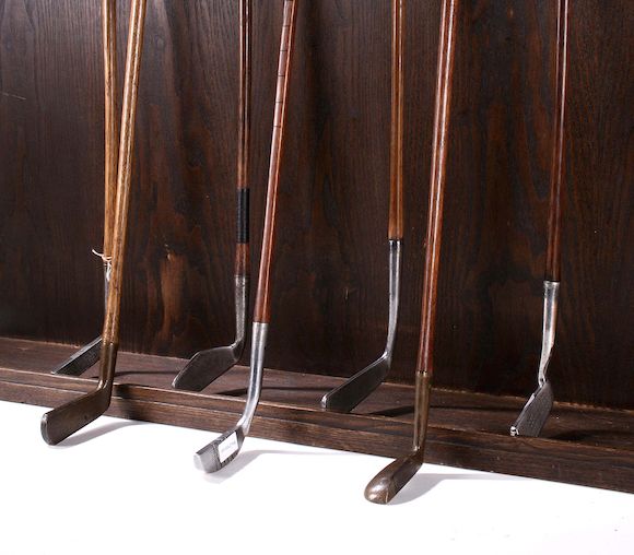 Bonhams : A collection of interesting metal-headed wooden shafted putters