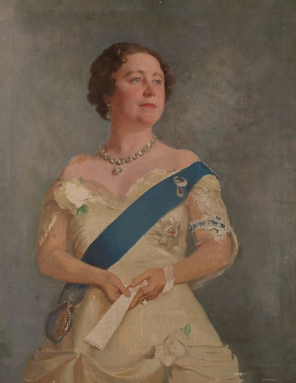 Bonhams : Sir Gerald Kelly (British, 1879-1972) Portrait of Queen ...