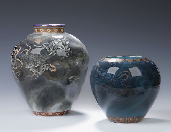 Bonhams : A Fukagawa oviform vase 19th century