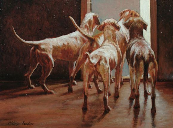 Bonhams : Philip Sanders (British, b.1938) Expectations.