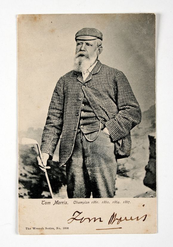 Bonhams : A Tom Morris signed postcard from the Wrench Series, No. 2006