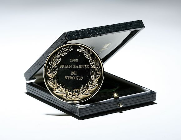 Bonhams : The 1995 Senior British Open Championship winner’s medal