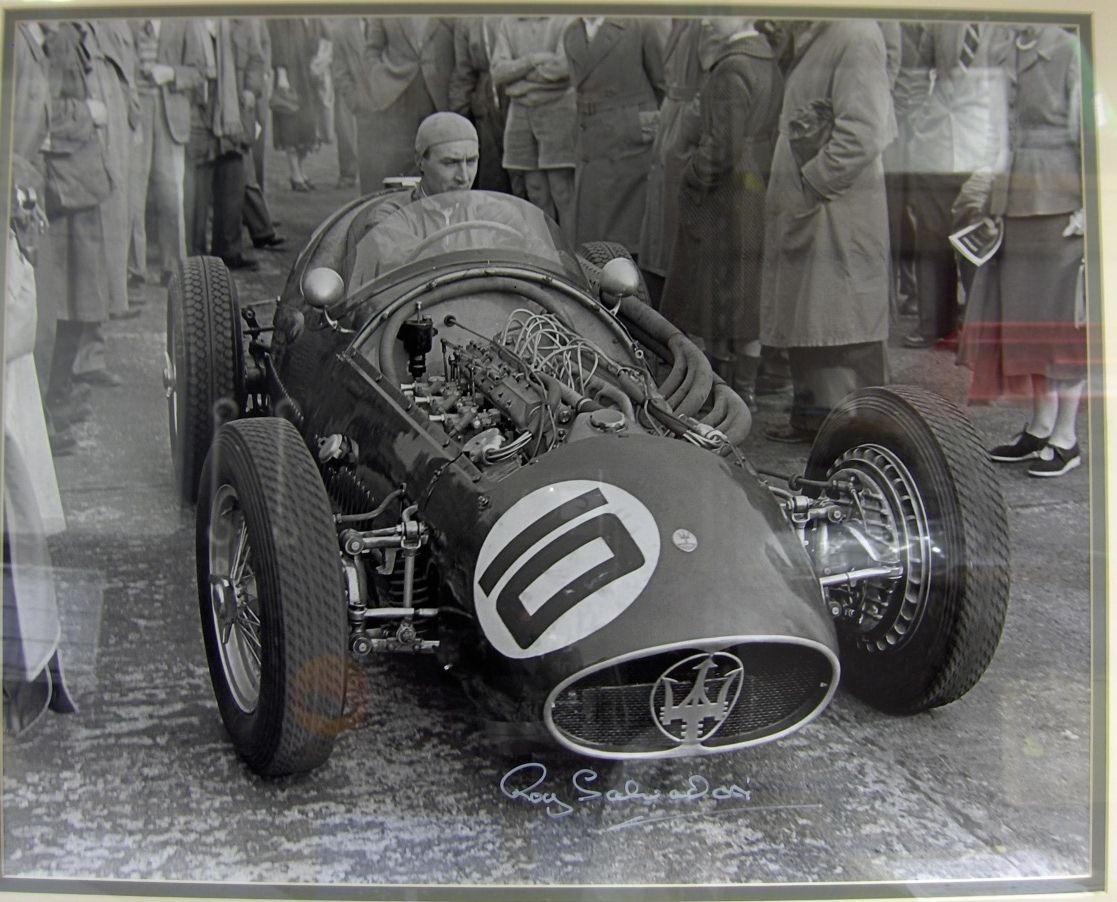 Bonhams Cars : A monochrome photograph of Roy Salvadori in the Gilby ...