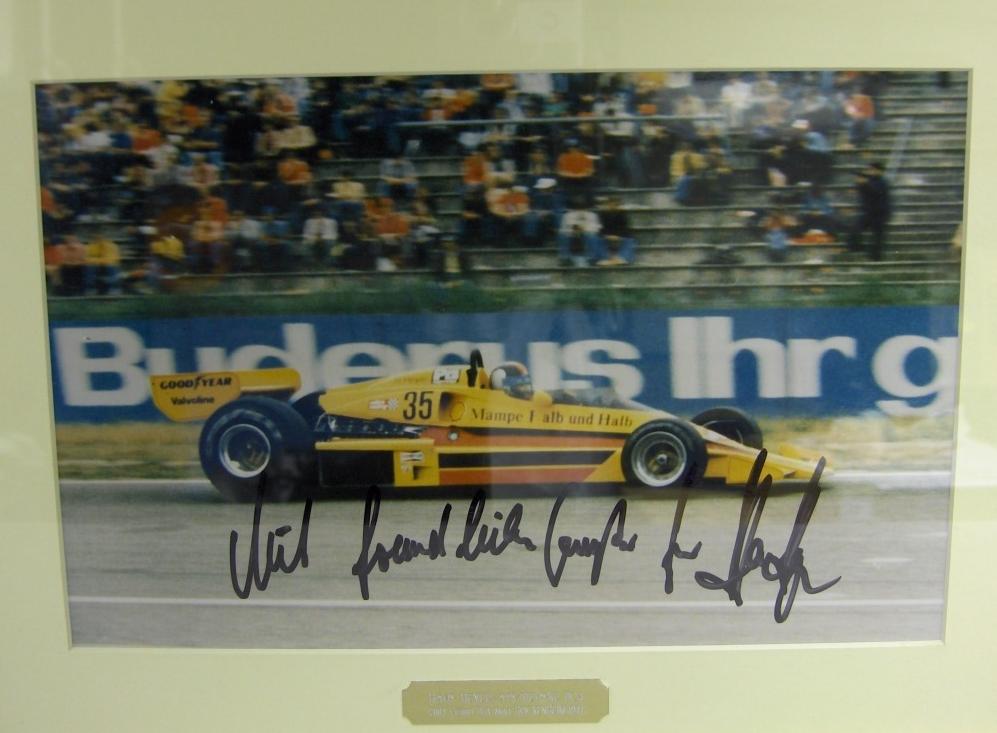 Bonhams Cars : A signed colour photograph of Hans Heyer in the ATS ...