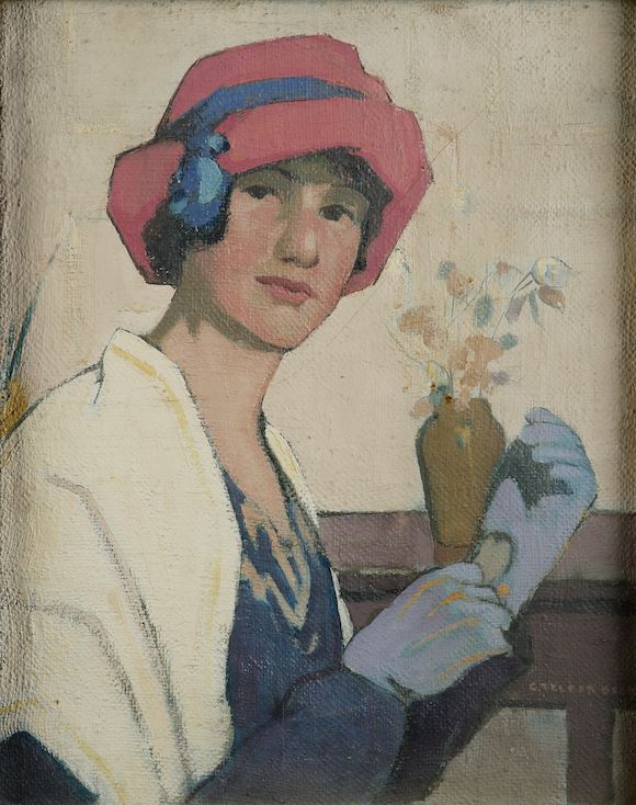 Bonhams : George Telfer Bear (1876-1973) 50 x 40cm (20 x 16ins)