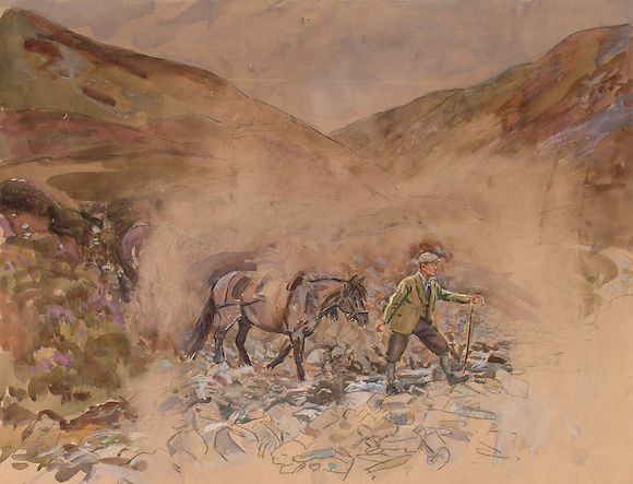 Bonhams : Peter Biegel (British, 1913-1988) An unfinished sketch of a ...