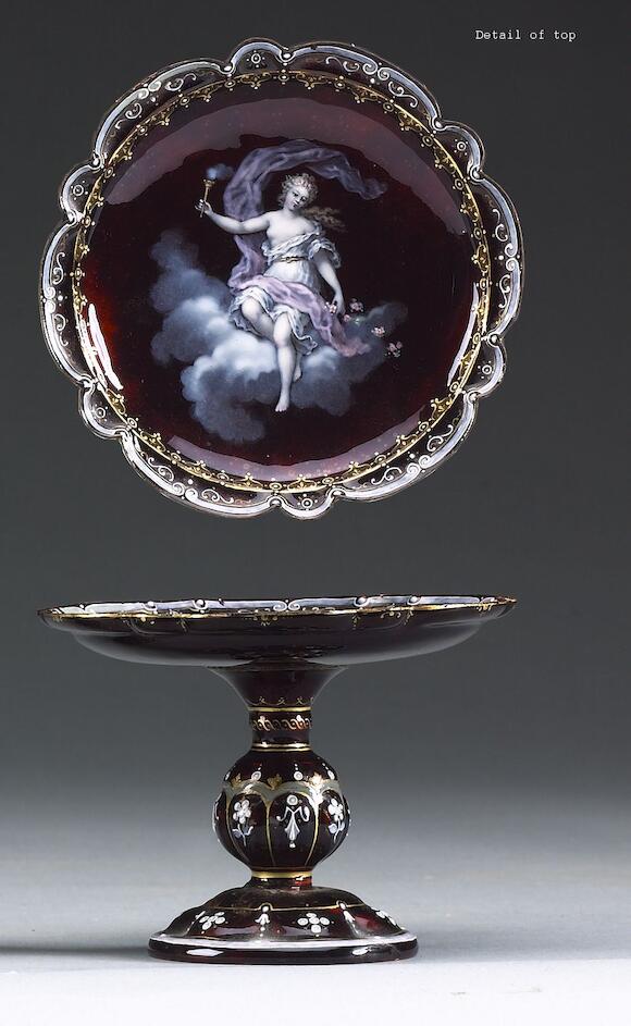 Bonhams : A 19th century Limoges enamel tazza