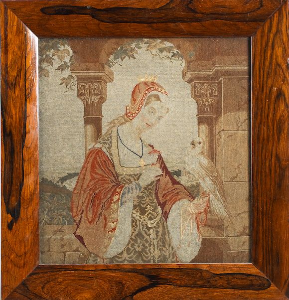 Bonhams : A 19th century petit point needlework panel mounted in a ...
