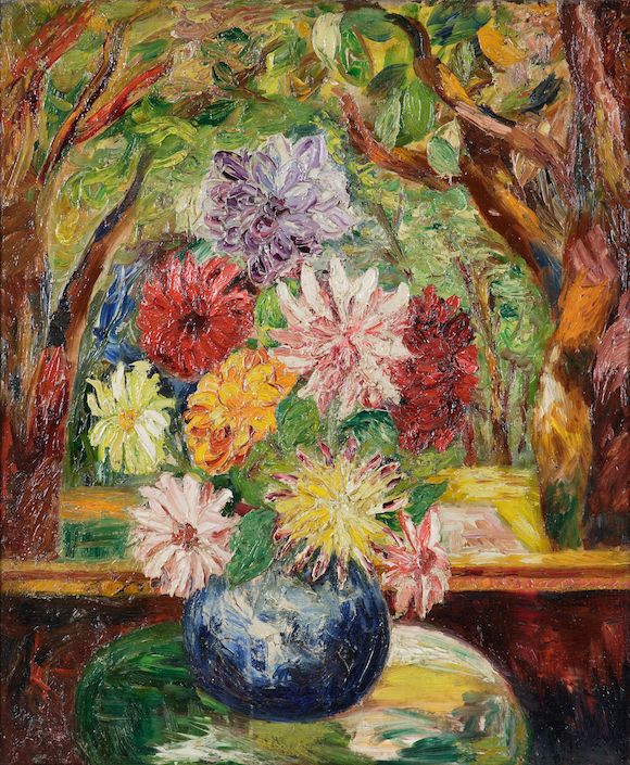 Bonhams : Donald Bain (1904-1979) 'Dahlias'