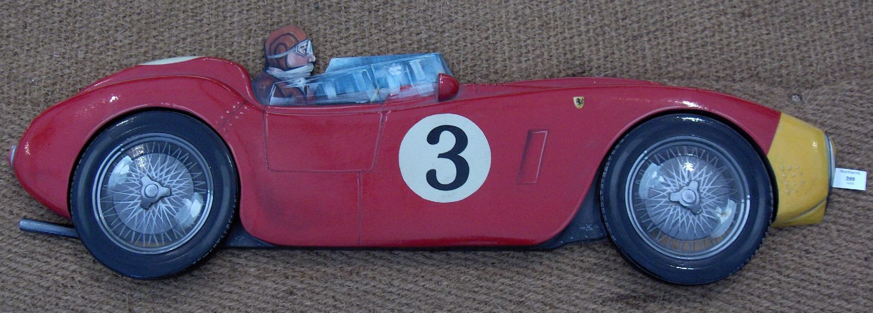 Bonhams Cars : A hand painted wooden profile of a Ferrari 375,