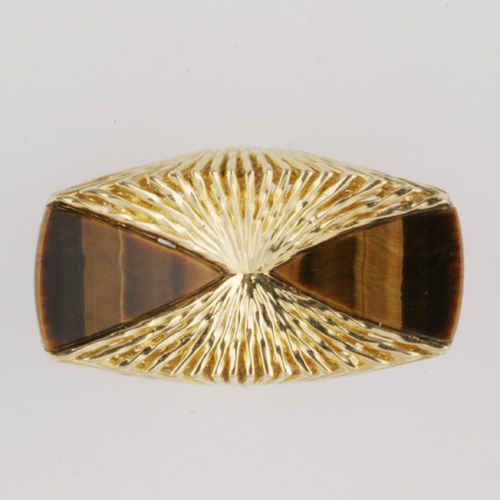 Bonhams : An 18ct gold and tiger's eye ring, by Kutchinsky