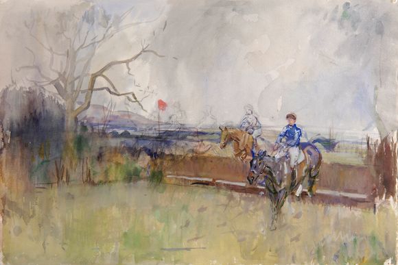 Bonhams : Peter Biegel (1913-1988) Point to pointers in open country 38 ...