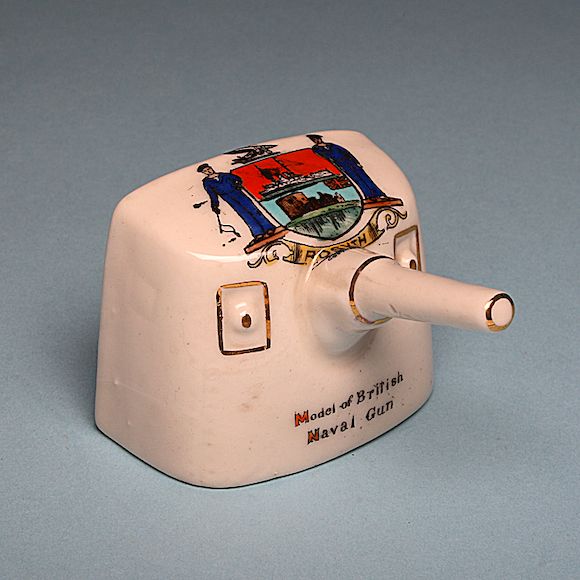 Bonhams : A Carlton China model of a British Naval Gun
