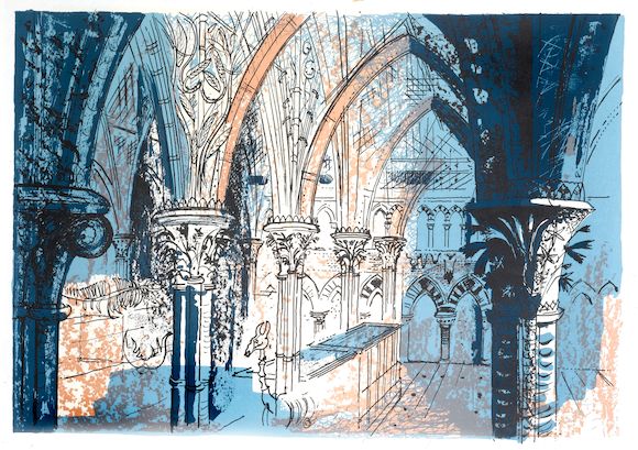 Bonhams : John Piper The University Museum (Founded 1855) Offset ...