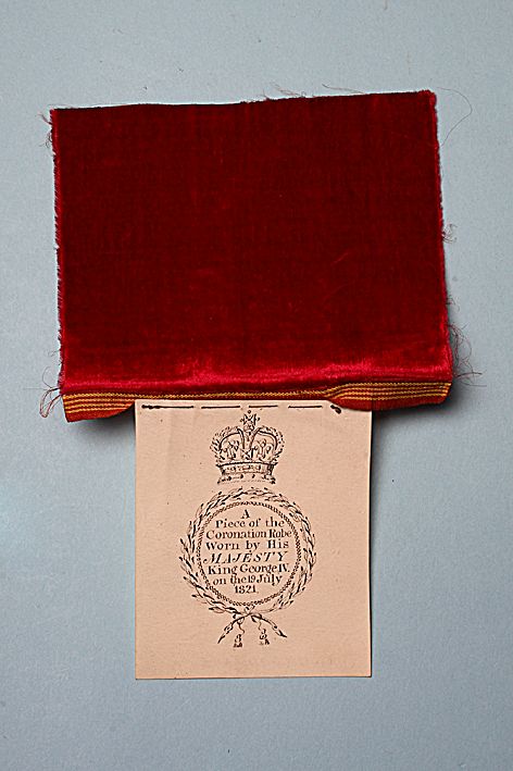 Bonhams : A small piece of crimson velvet purporting to be from the ...