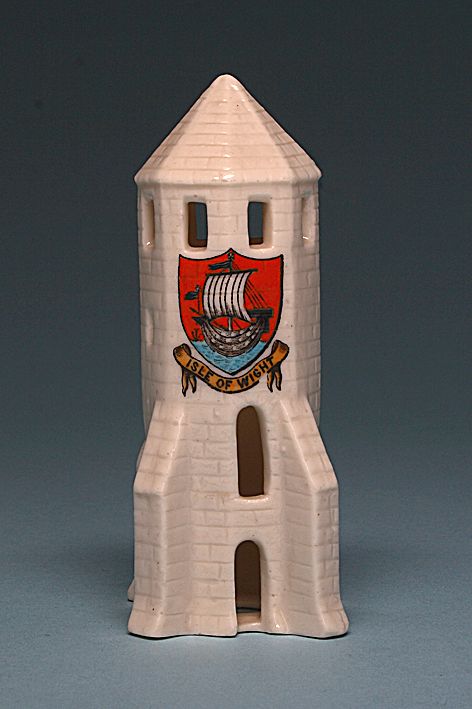 Bonhams : A WH Goss model of Blackgang Tower, St Catherine's Hill