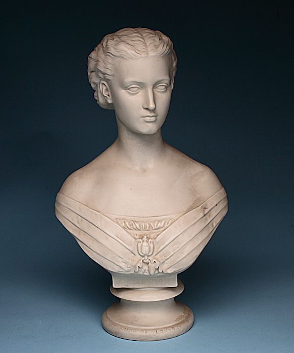 Bonhams : 1863, Princess Alexandra, a Copeland parian bust