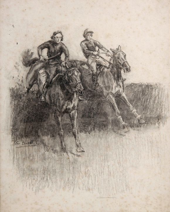Bonhams : Peter Biegel (1913-1988) Riding for ladies 29.5 x 23cm (11½ x ...