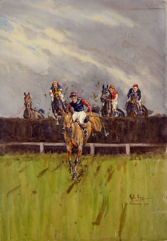 Bonhams : John King (b.1929) "The Hennessey, 1970", with Spanish Steps, Lord Jim, Border Mark ...