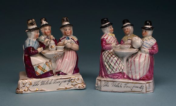 Bonhams : Two models of The Welsh Tea party