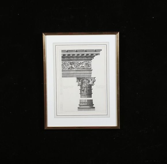 Bonhams : After William Chambers A collection of two framed designs of ...