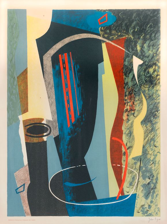 Bonhams : John Piper Abstract composition Autolithograph, 1936, printed ...