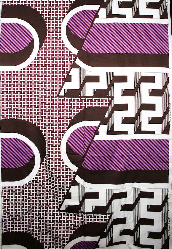 Bonhams : A length of Heals fabric by Barbara Brown, circa 1974