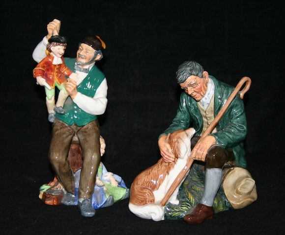 Bonhams : Four modern Capo-di-Monte style porcelain figures