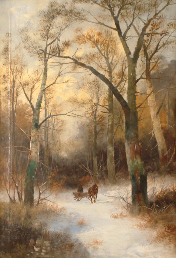 Bonhams : Karl Heffner (German, 1849-1925) Homeward bound through a ...
